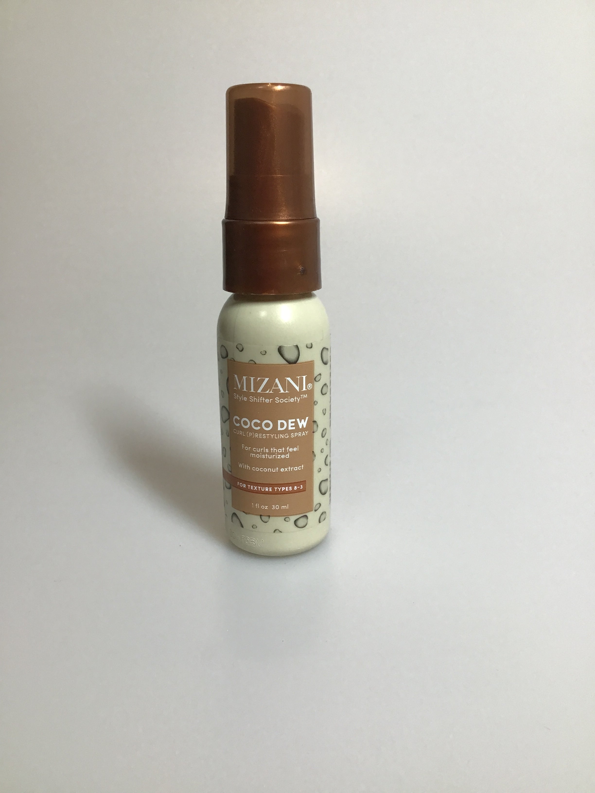 Mizani Coco Dew curl (P)restyling spray for curla that feel moisturize ...